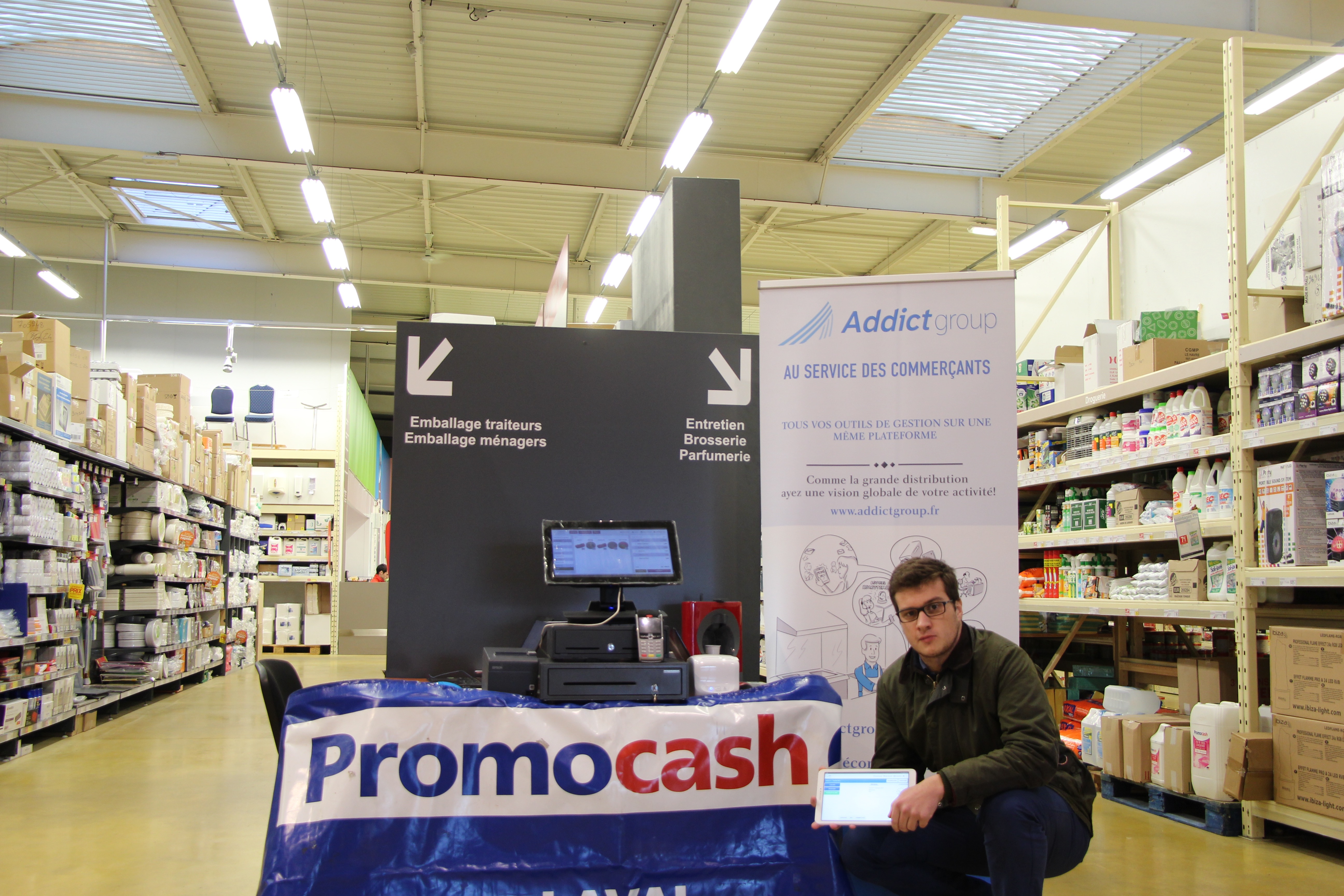 AddictGroup présente sa solution caisse au Promocash de Laval